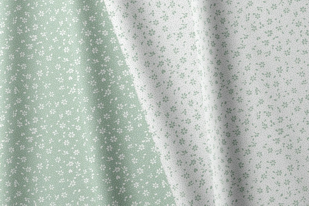 Bavlněné povlečení Venkov - mint Velikost: 140 x 220 + 70 x 90