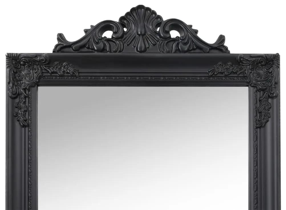 Volně stojící zrcadlo černé 45 x 180 cm - Default Title