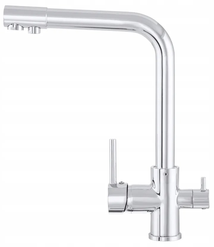 Gamma Side, vysoká umyvadlová baterie s připojením na filtr vody h-330, chromová, GMA-BSEF-CH