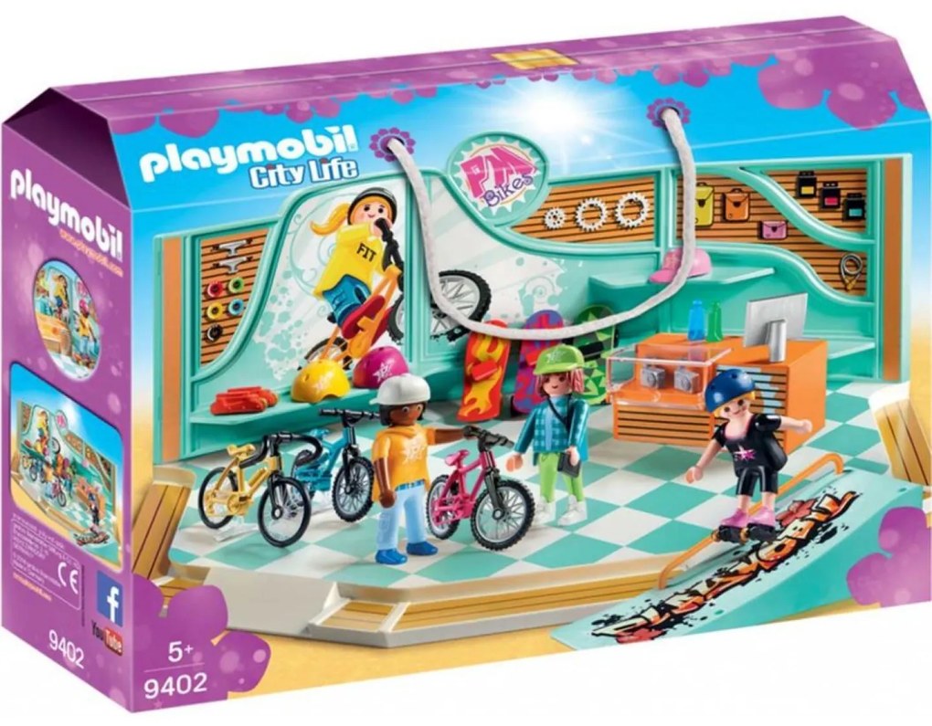 Playmobil 9402 cyklo & skate shop