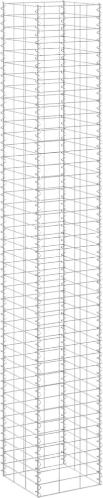 Gabionové vyvýšené záhony 3 ks 30 x 30 x 200 cm železo 151251