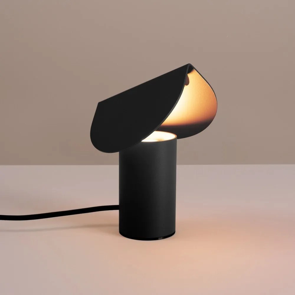 Černá hliníková LED stolní lampa (výška 15 cm) BISCUIT – Thoro
