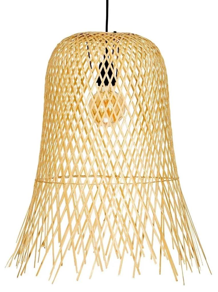 Andrea House, Bambusová lampa Frayed, 50x60 cm | přírodní