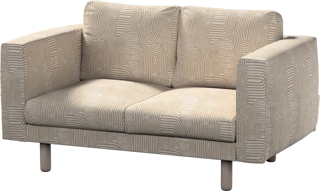 Potah na pohovku IKEA Norsborg 2-místná barva béžová látka pletený vzor, vzorované