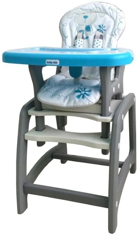 Jídelní židlička Baby Mix 2v1 modrá