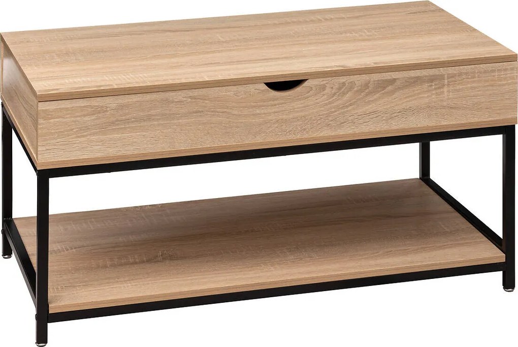 Kávový stolek s výsuvnou deskou ALIAJ,  95 x 50 x 51 cm