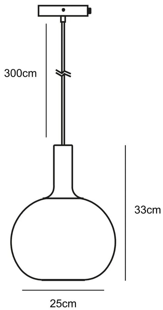 Závěsné svítidlo Nordlux Alton, opálové sklo Průměr: Ø 23 cm
