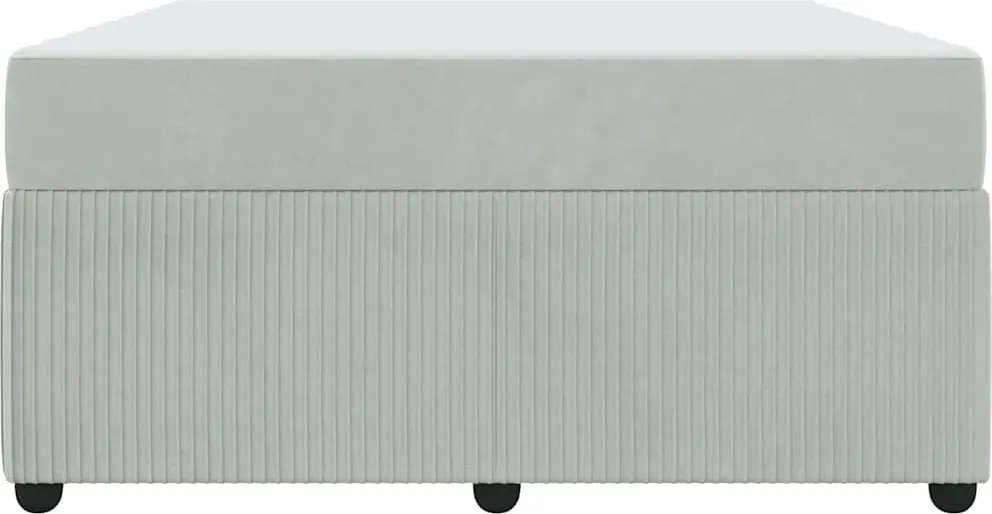 Rám postele Světle šedá 140 x 200 cm textil 3398399