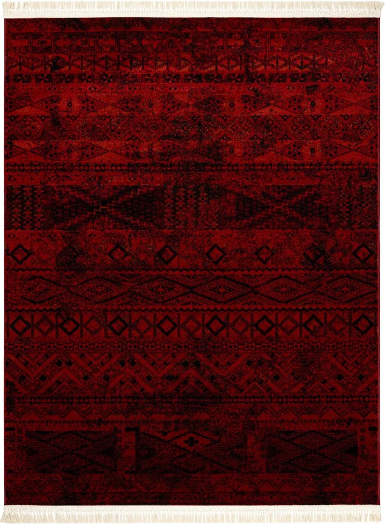 Dywany Łuszczów, Kusový koberec Orient 4722 vínový, 100x200, červená, kancelář