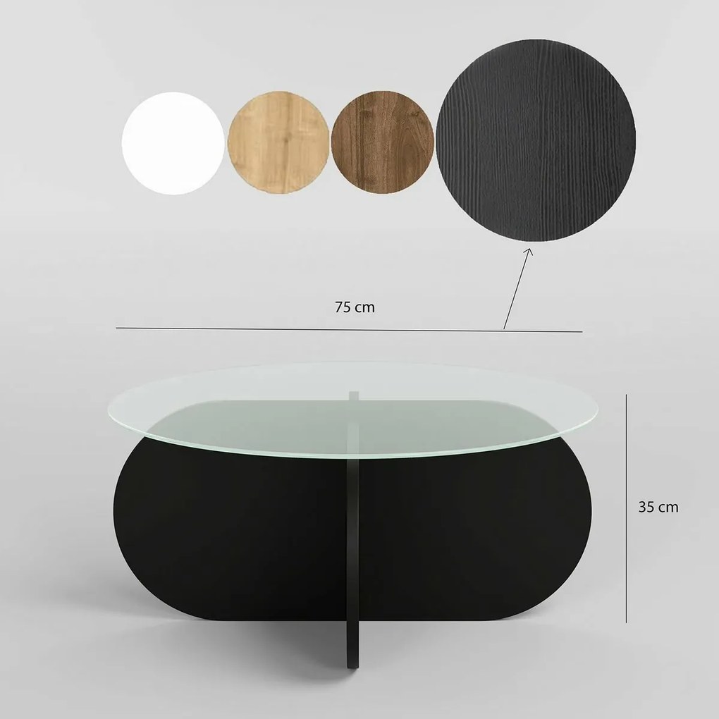Konferenční stolek Bubble Black