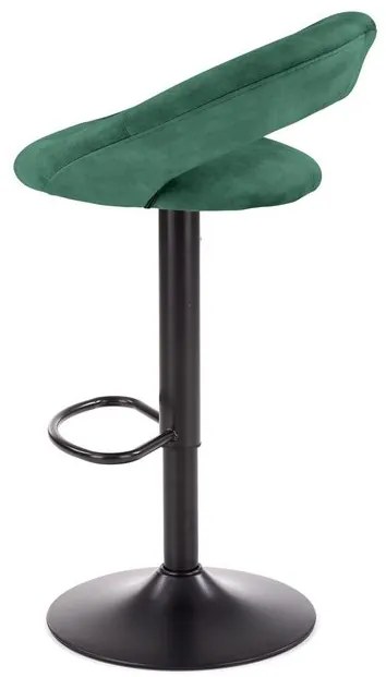 Halmar Barová výškově nastavitelná židle H102 - tmavě zelená