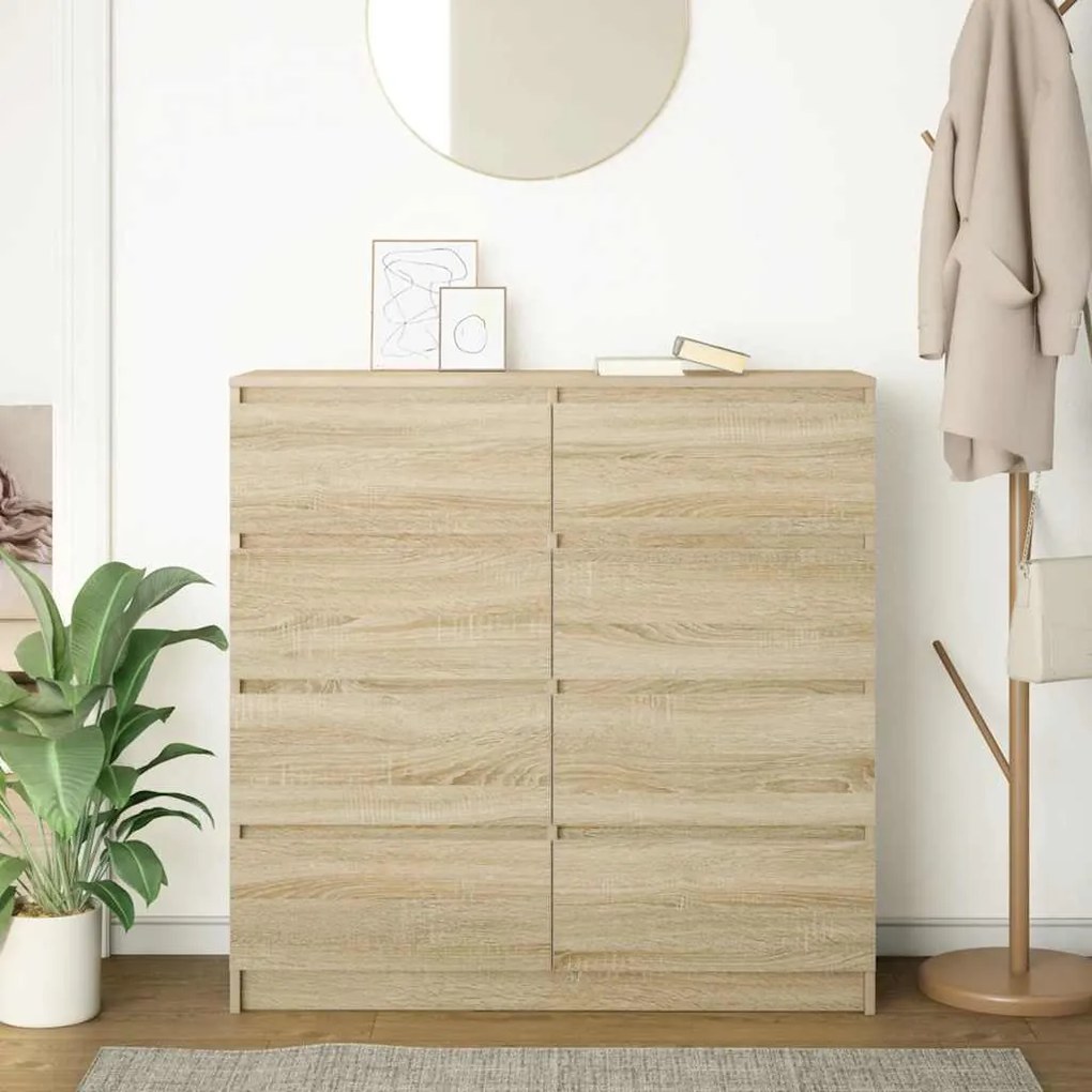 Příborník dub sonoma 100x35x99 cm kompozitní dřevo 3328491
