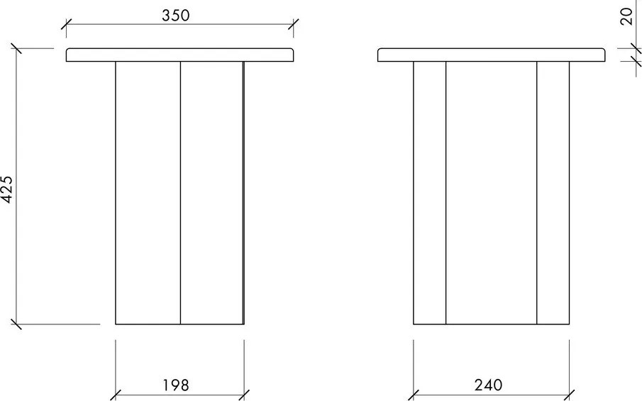 Kovový kulatý odkládací stolek ø 35 cm Sato – noo.ma