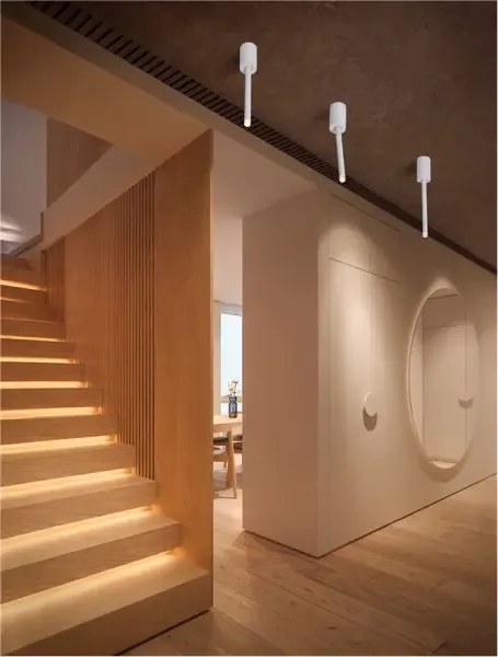 LED bílé designové stropní svítidlo Ornos 30