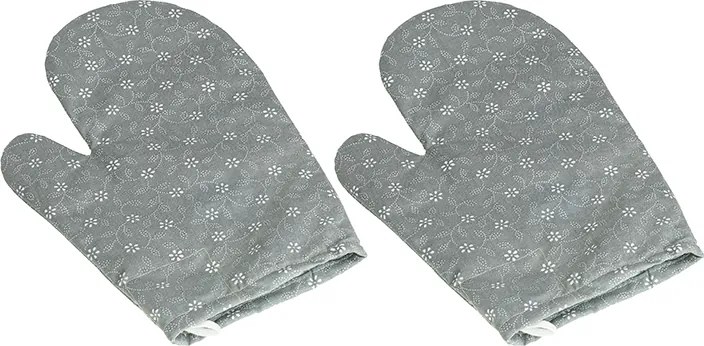 Bellatex Kuchyňská chňapka - 2ks Šedá,Bílá 28x18 cm
