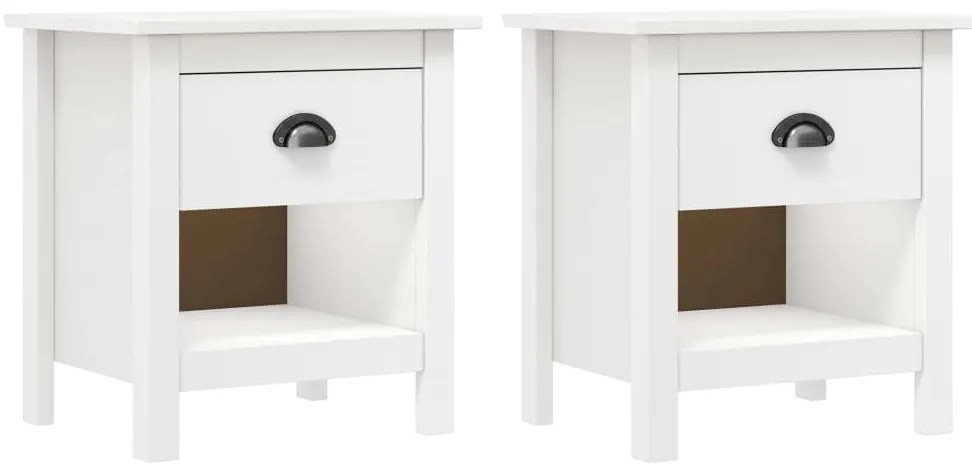 Noční stolky 2 ks Hill 46 x 35 x 49,5 cm masivní borové dřevo 288968