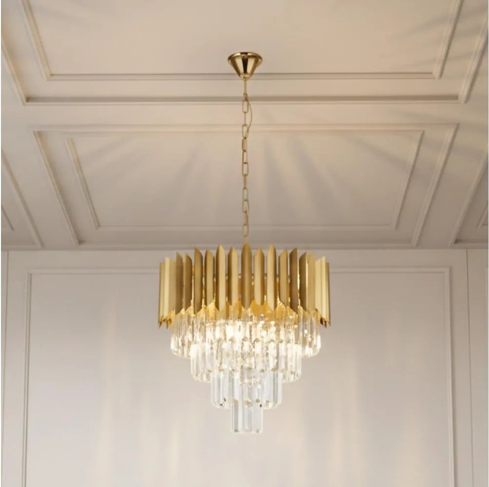Brilagi - Lustr na řetězu CRISTAL 5xE14/40W/230V pr. 45 cm