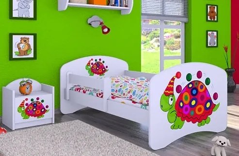 MAXMAX Dětská postel bez šuplíku 140x70cm ŽELVIČKA