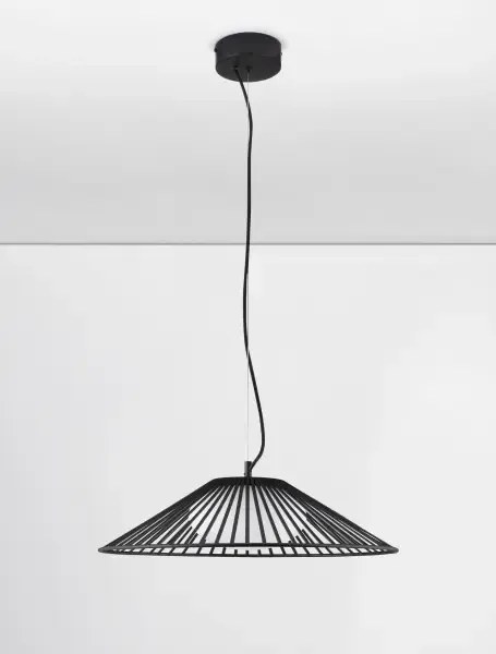 LED černá designová svítilna Brume