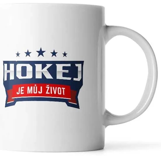 Sablio Hrnek Hokej je můj život - 200 ml - espresso