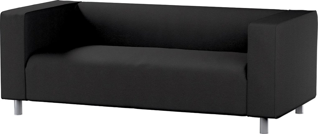 Potah na pohovku IKEA  Klippan 2-místná barva černá látka pletený vzor