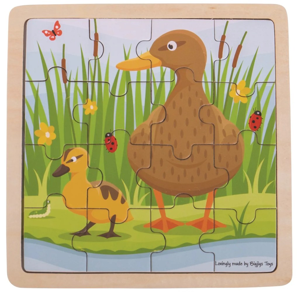 Bigjigs Toys puzzle Kačenka s káčátkem