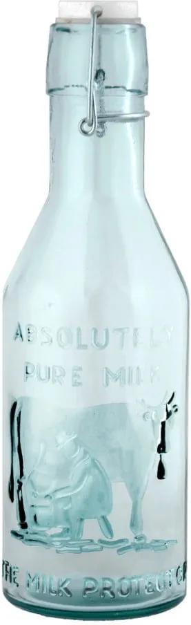 Skleněná láhev z recyklovaného skla na mléko Ego Dekor Authentic, 1 litr