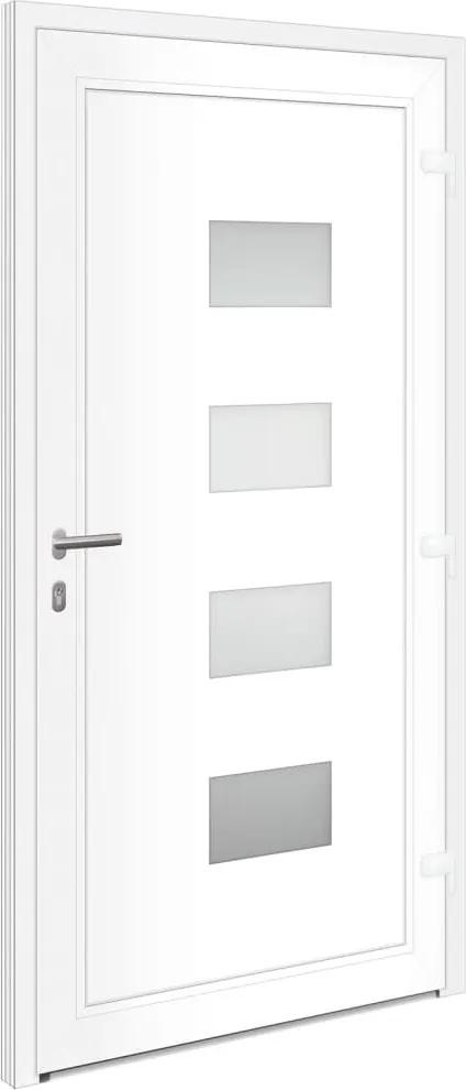 vidaXL Vchodové dveře antracitové 100 x 200 cm hliník a PVC [3157068]