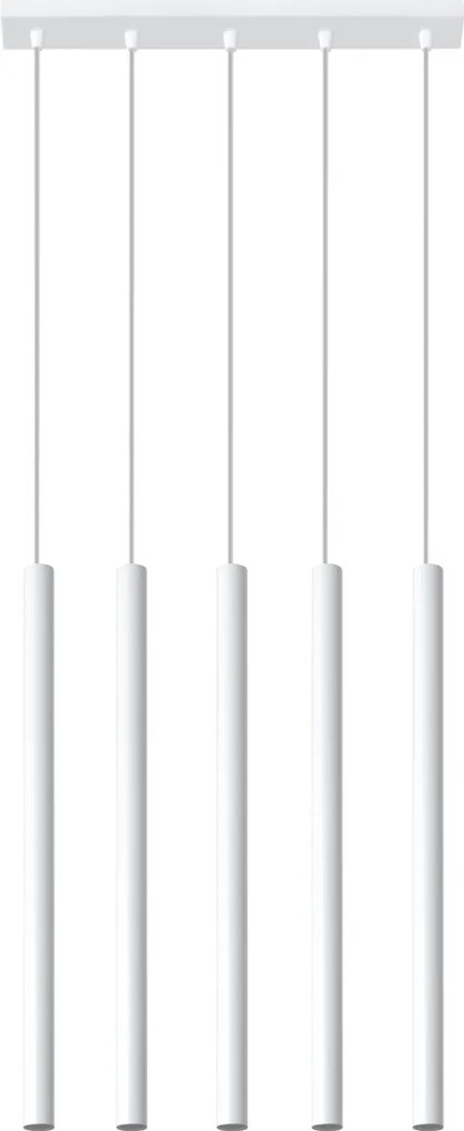 Sollux Lighting Závěsné svítidlo PASTELO 5 bílé