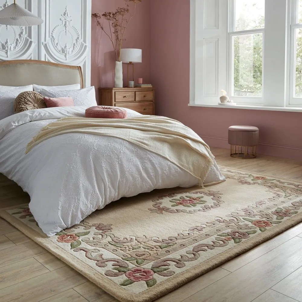 Hnědý vlněný koberec 120x180 cm Aubusson – Flair Rugs