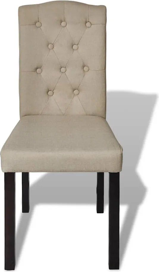Jídelní židle 6 ks velbloudí textil 160790