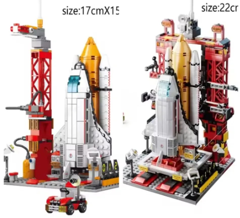 Stavebnice - vesmírná raketa Varianta: 494 + 1059 kostiček