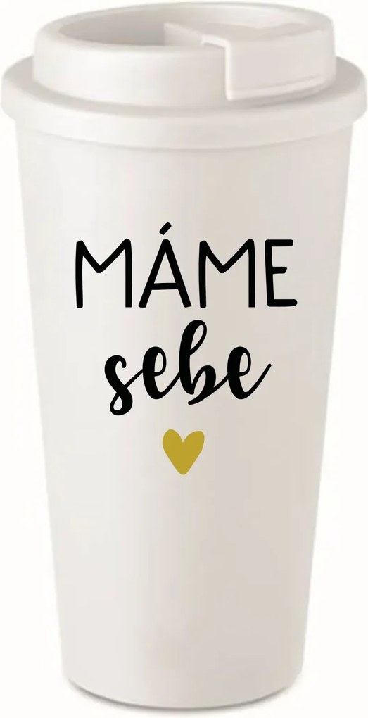 MÁME SEBE - bílý termohrnek 475 ml
