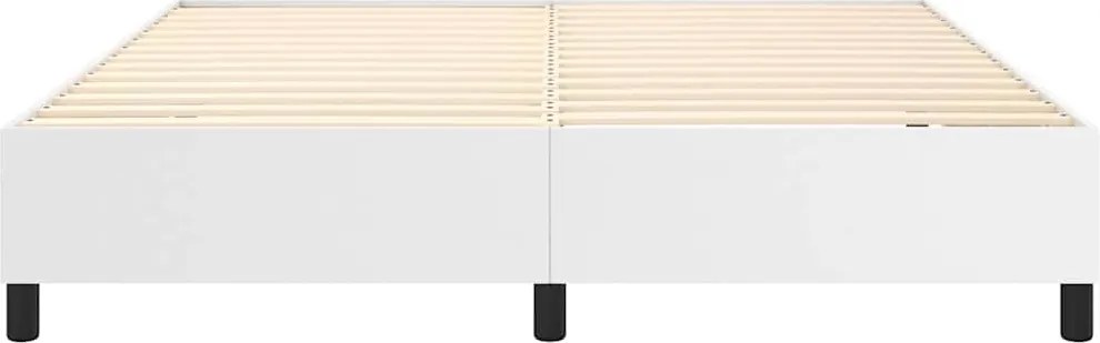 Rám postele s boxspringem bílá 160 x 200 cm umělá kůže 3121054