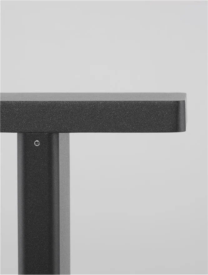 NV 9492780 Venkovní sloupkové svítidlo POET antracitový hliník a čiré sklo LED 16W 3000K 220-240V 90st. IP65 - NOVA LUCE
