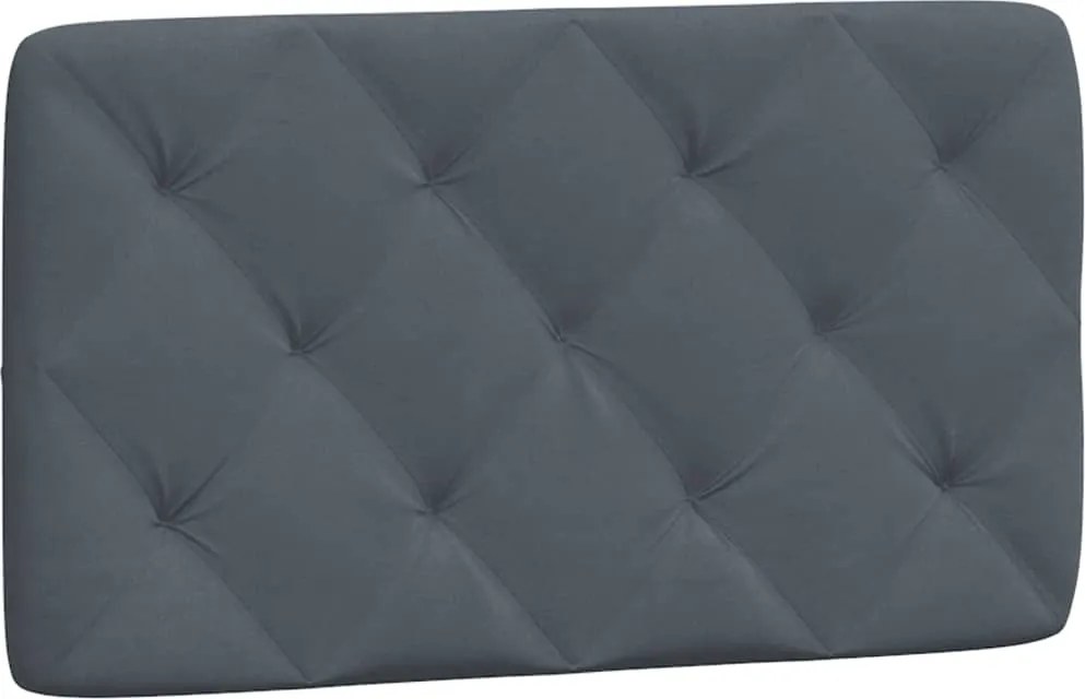 Postel s matrací tmavě šedá 80 x 200 cm samet 3208623