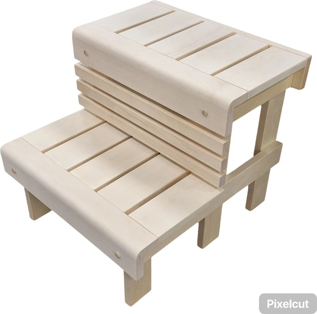 Saunaproject Lavice do sauny osika 580x700x640 mm
