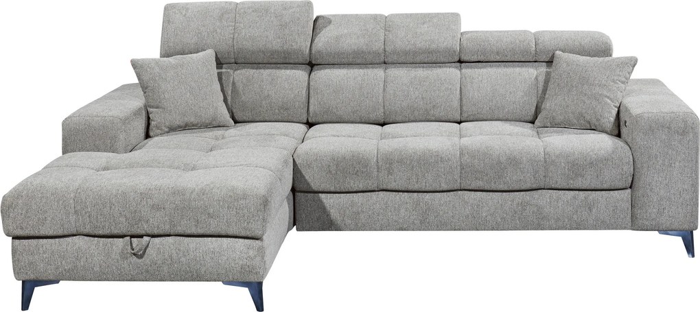 XXXLutz ROHOVÁ SEDAČKA, textil, světle šedá MID.YOU - Sedací soupravy - 002220047409