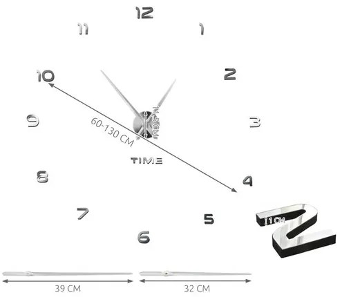 DIY nástěnné hodiny Ruhhy 22143