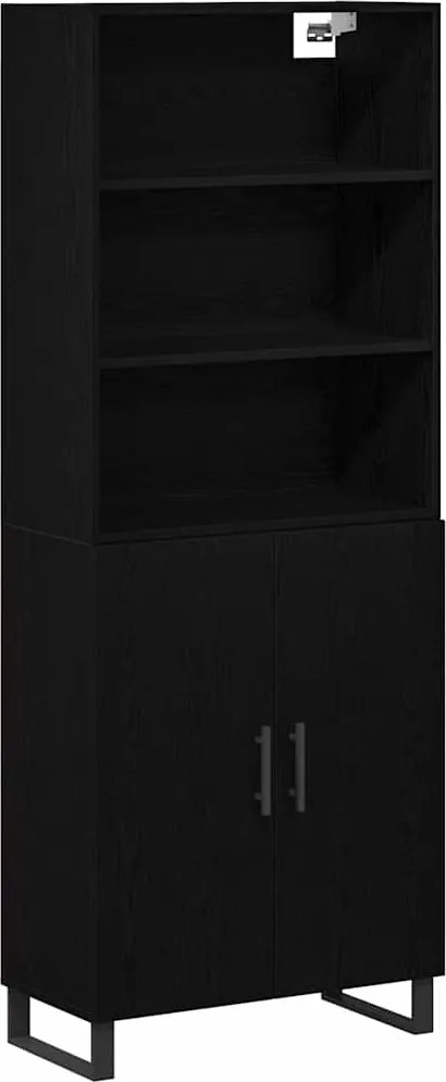 Vysoký bufet 2 ks Černý dub 69,5 x 34 x 180 cm 3333095