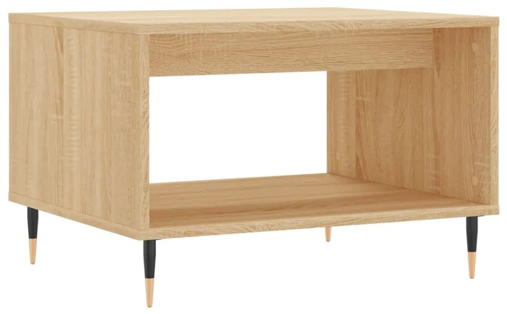 Konferenční stolek dub sonoma 60 x 50 x 40 cm kompozitní dřevo - Default Title