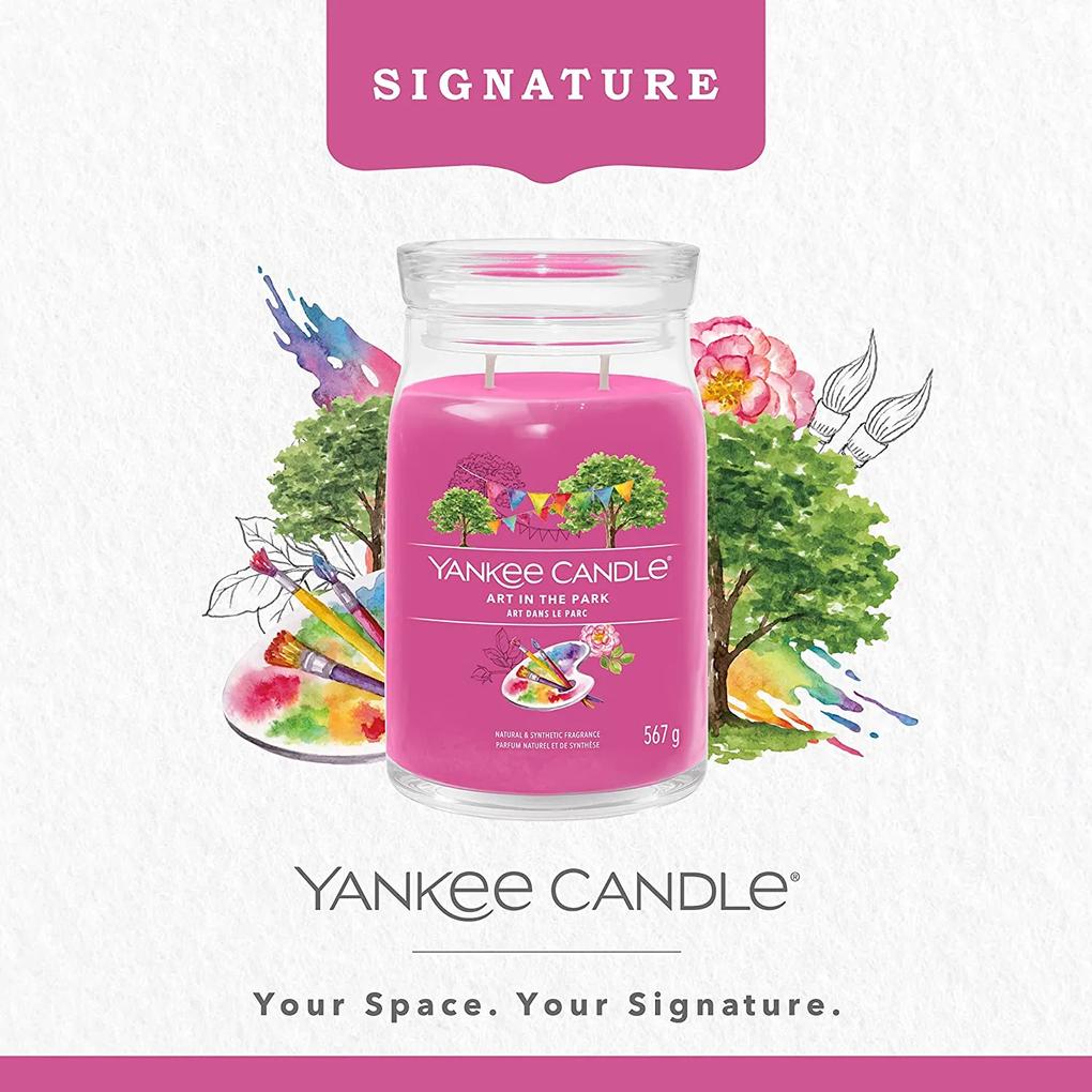 Yankee Candle vonná svíčka Signature ve skle velká Art in the park 567g