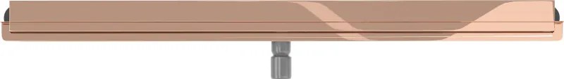 Mexen Flat Wall, sprchový žlab na zeď 2v1, 120 cm, růžové zlato, 1630120