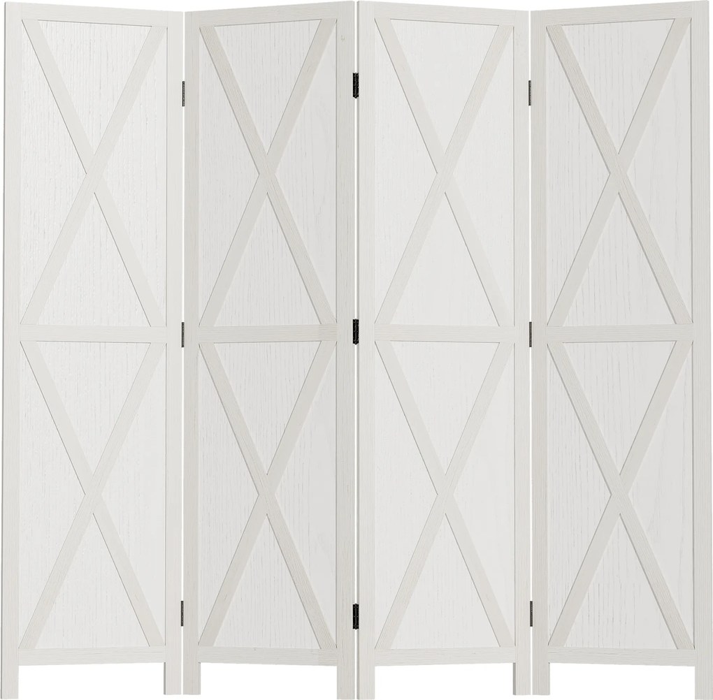 HOMCOM Dělicí Panel 182x170 cm - Skládací Dělič Místnosti pro Obývací Pokoj, Ložnici a Kancelář