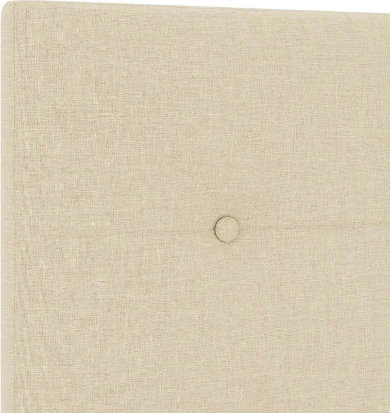 Výškově nastavitelné čelo postele s čelo Krémová 100 cm textil 3337813