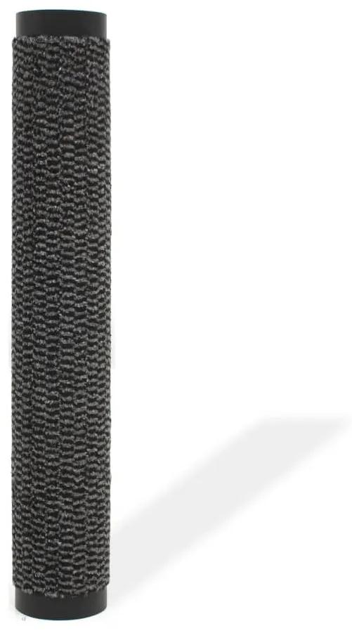 vidaXL Protiprachová obdélníková rohožka všívaná 80x120cm antracitová