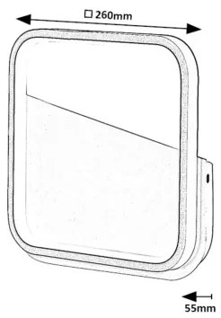 Rabalux 71086 - LED Nástěnné svítidlo RAZZI LED/13W/230V 4000K černá