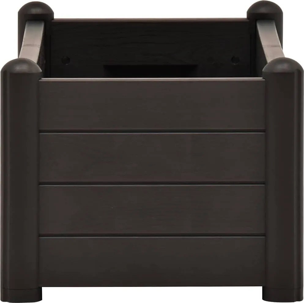 Vyvýšený záhon PP antracitový 100 x 43 x 35 cm 313977