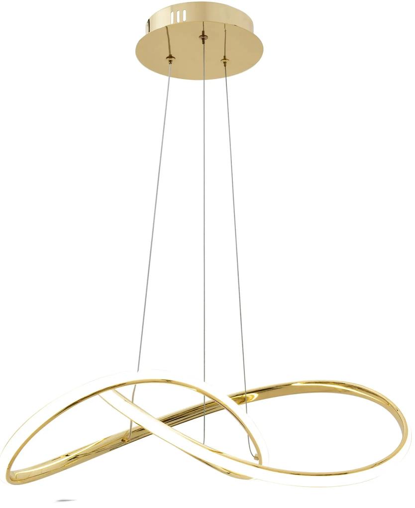 Toolight - Závěsná stropní lampa Tango LED s dálkovým ovládáním - zlatá - APP394-CP