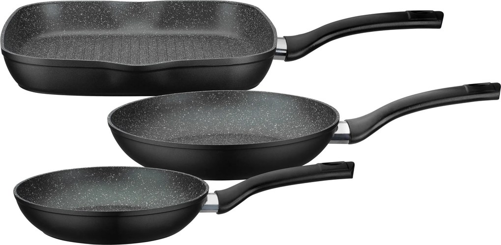 XXXLutz SADA PÁNVÍ povrch Vitaflon® Quarzit 3dílné 20+24+28 cm GSW - Online Only vaření - 005240006601